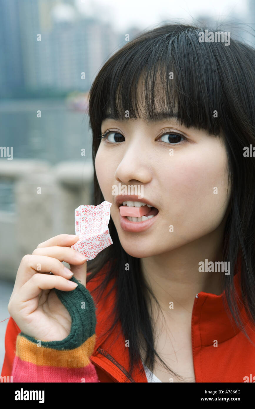 Woman candy wrapper hi-res stock photography and images - Alamy