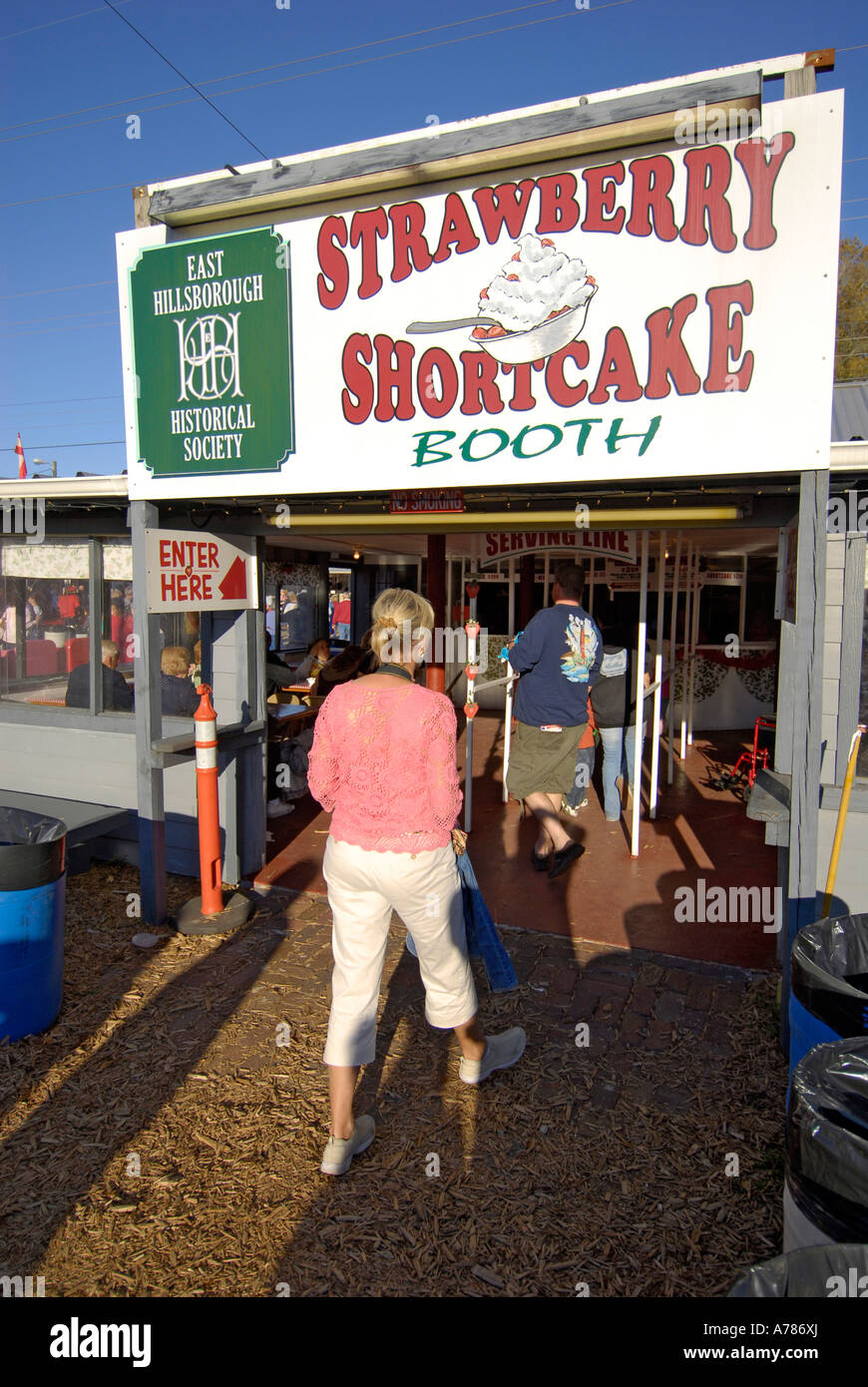 Strawberry shortcake booth strawberry festival hi-res stock photography ...