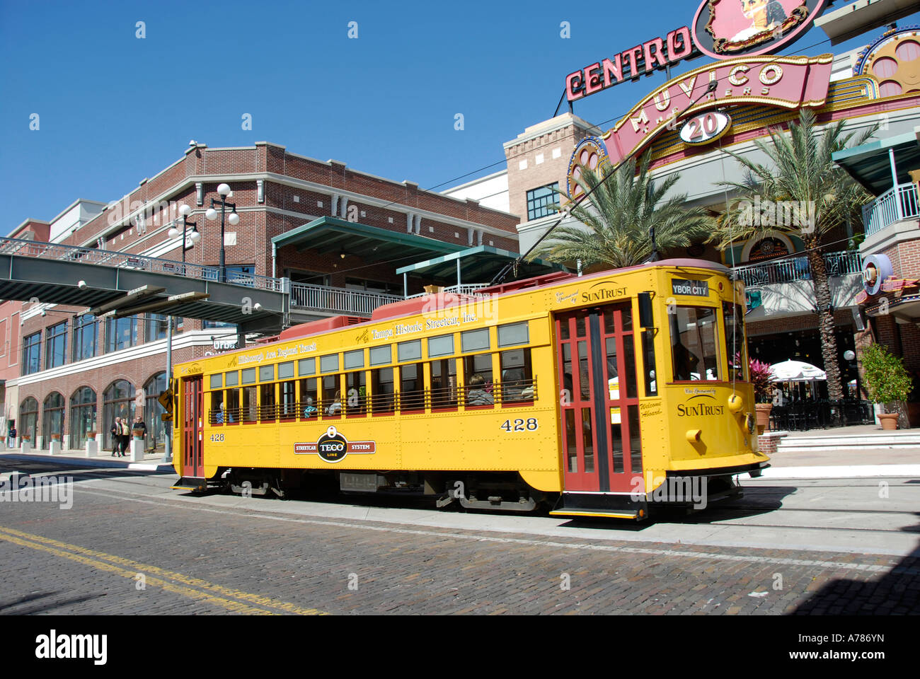 Ybor City Florida FL is a popular tourist Cuban American part of Tampa ...
