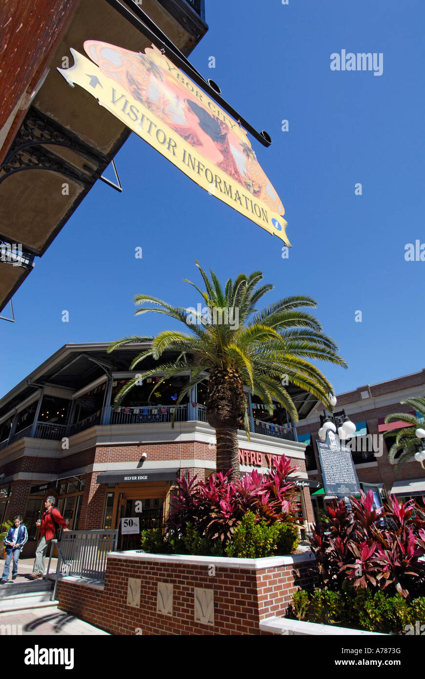Ybor City Florida FL is a popular tourist Cuban American part of Tampa ...