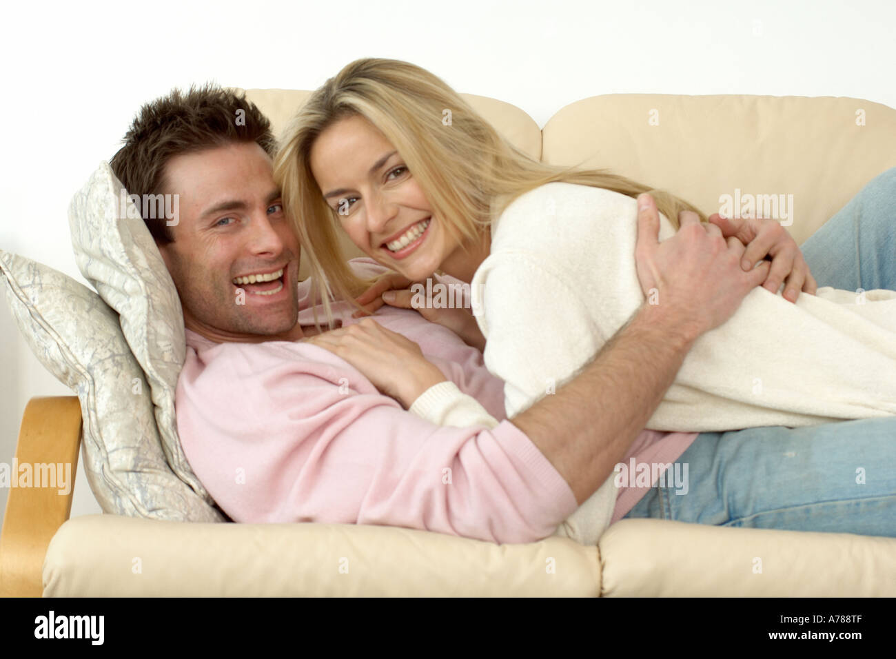 Cuddling chill hi-res stock photography and images - Alamy