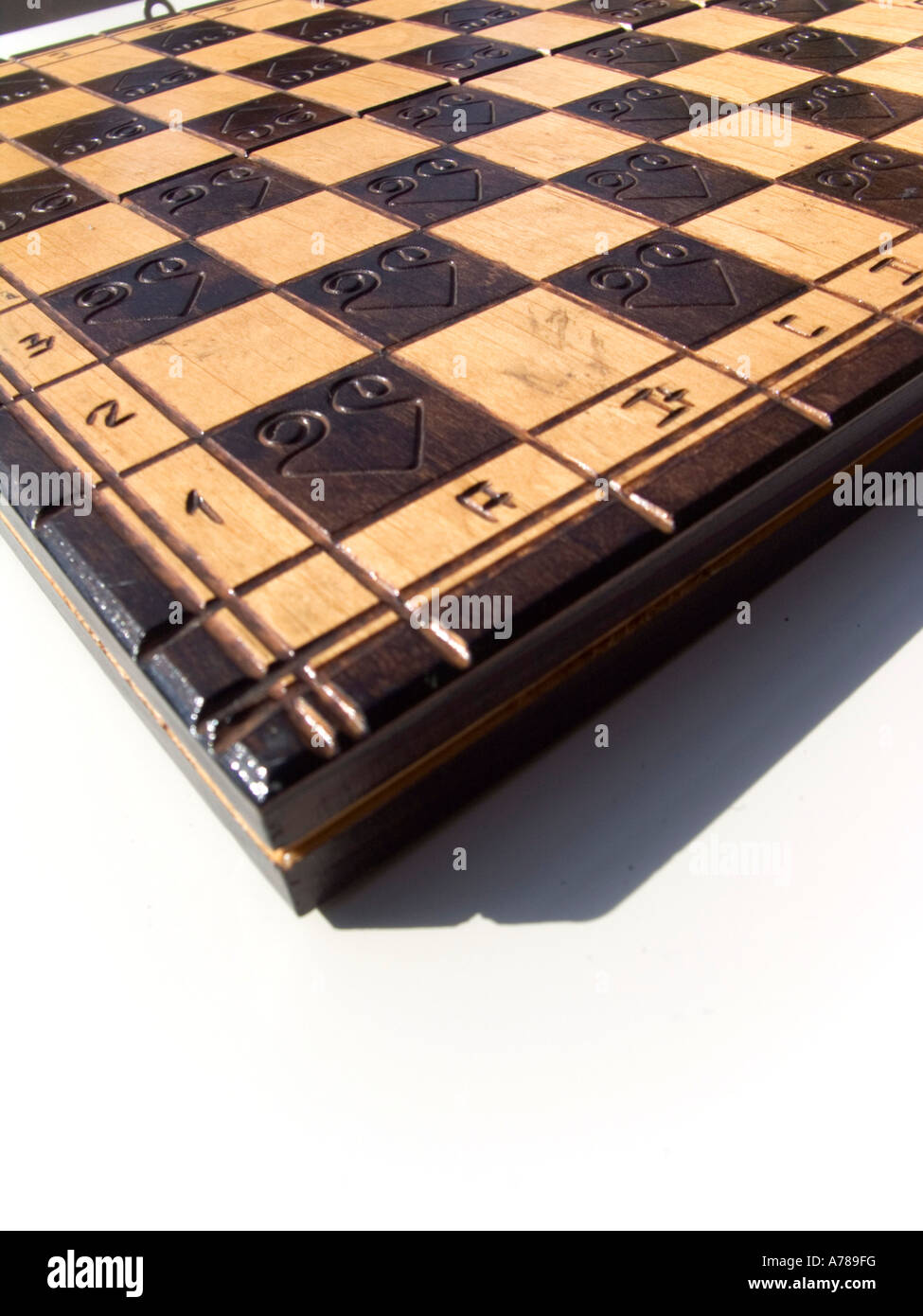 Chess Checkers Board on withe background Stock Photo - Alamy