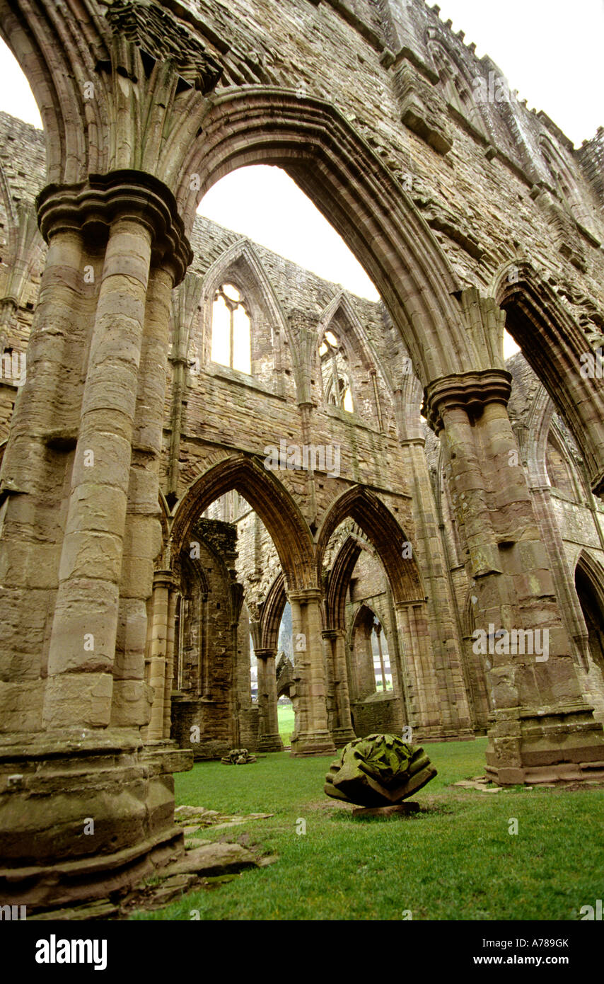 Interior of tintern abbey hi-res stock photography and images - Alamy