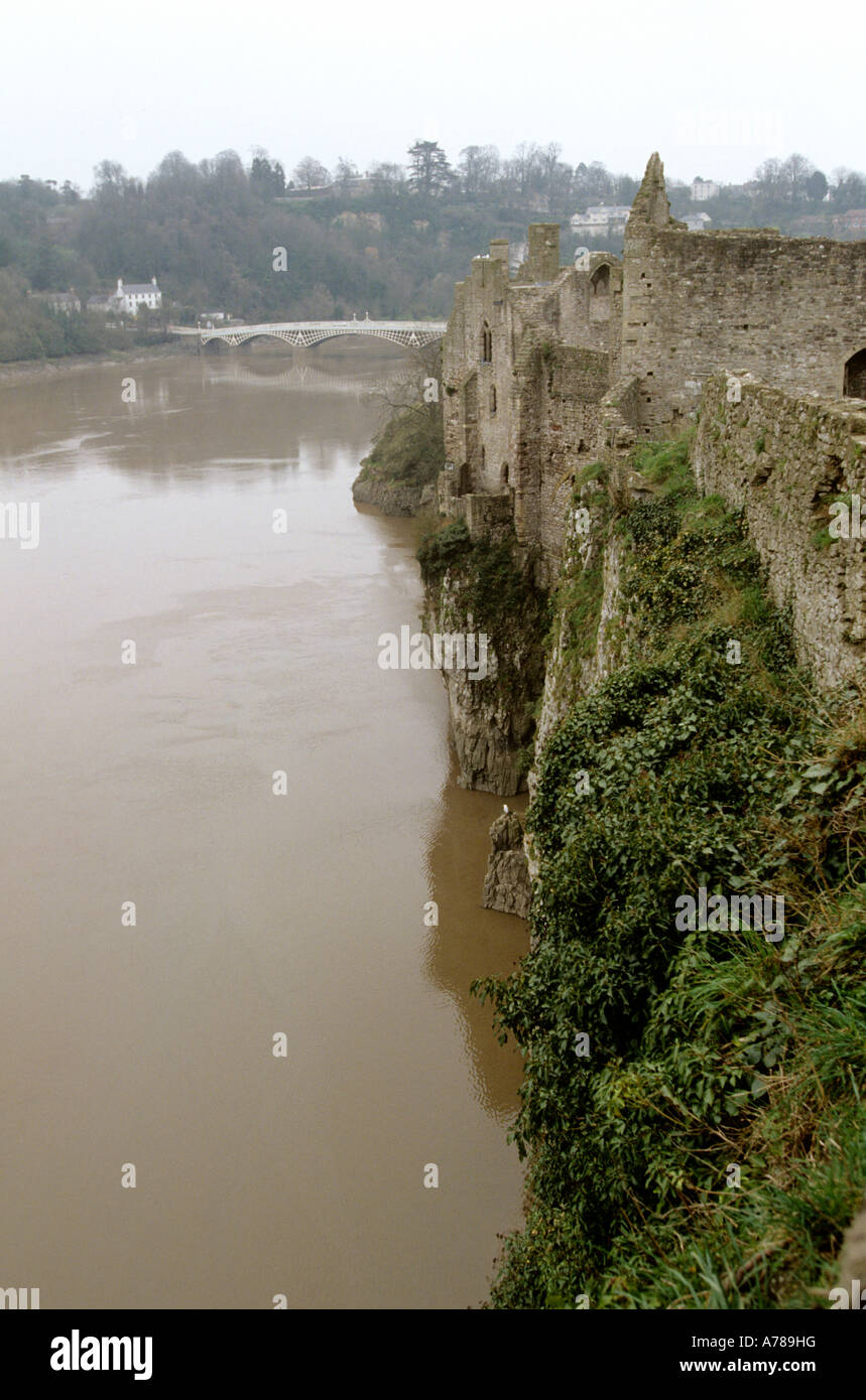 UK Wales Gwent River Wye from Chepstow Castle Stock Photo - Alamy