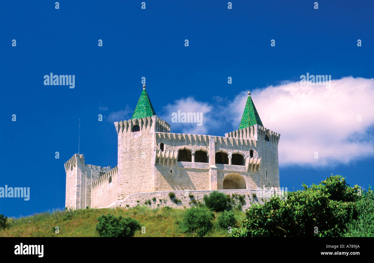 Mourisque castle of Porto de Mos, Leiria, Portugal Stock Photo - Alamy