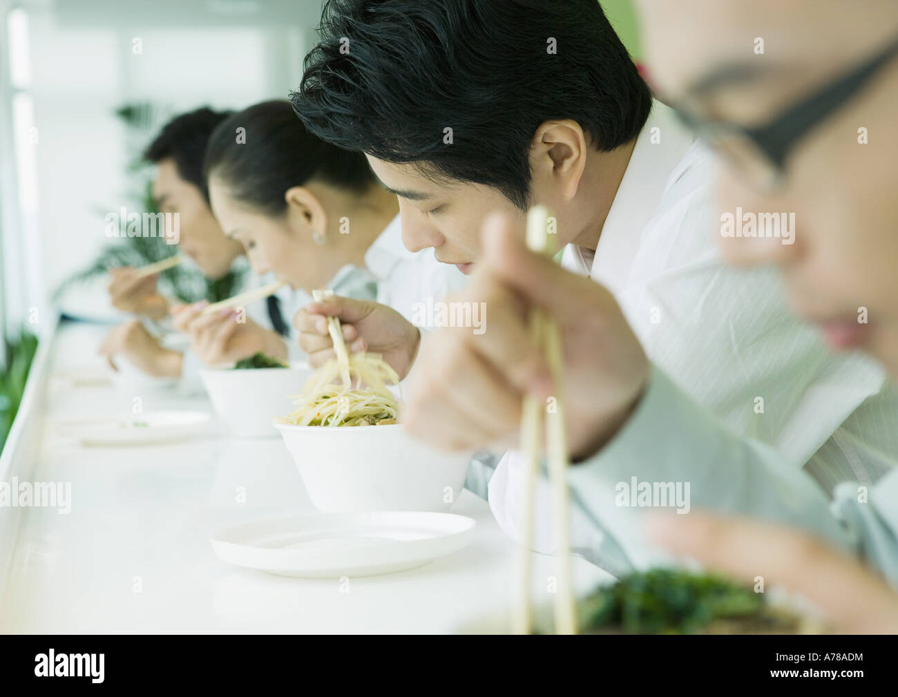 Asia man eating cafeteria hi-res stock photography and images - Alamy