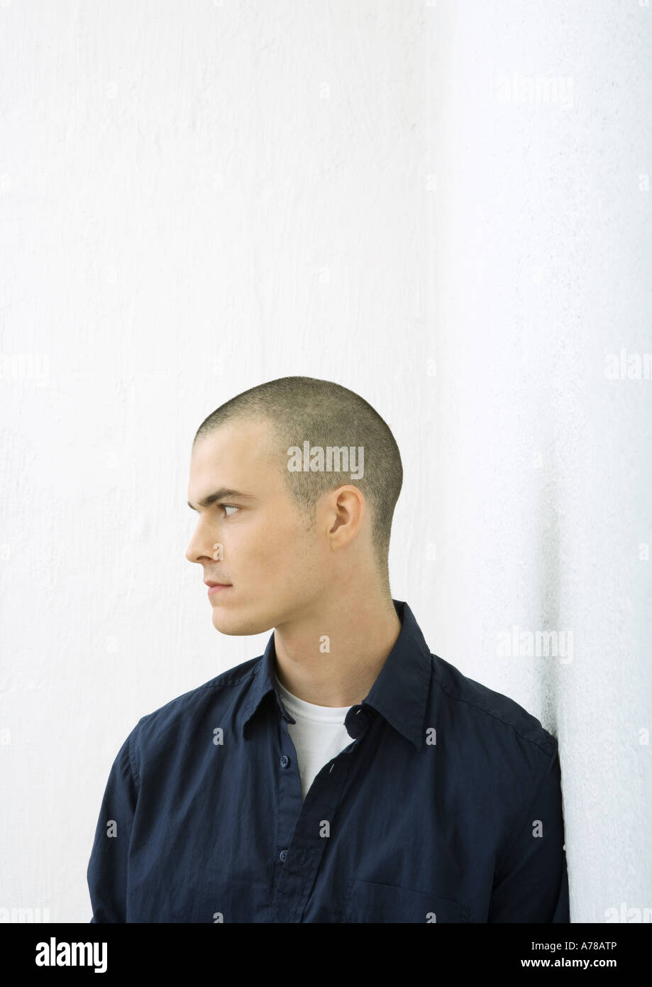 Young man, profile, portrait Stock Photo - Alamy