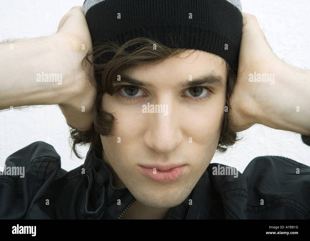 Man side on pout hi-res stock photography and images - Alamy