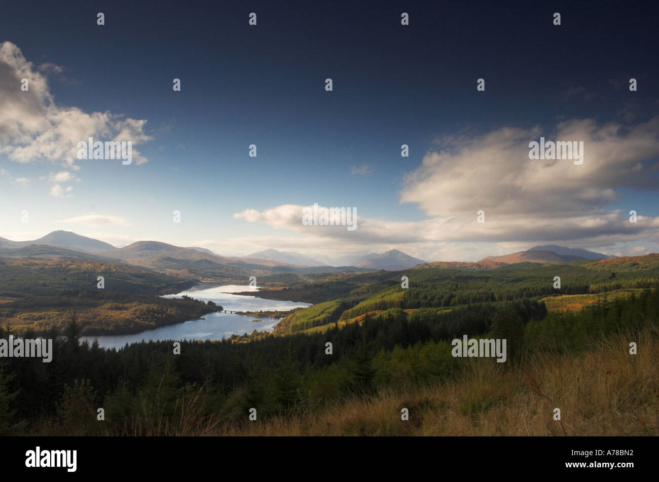 Loch Garry and glen gary in Scotland Stock Photo - Alamy