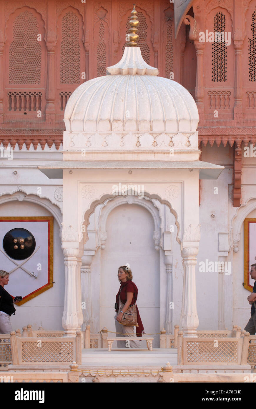 Tourists inside Junagarh Fort Bikaner Rajasthan India Stock Photo - Alamy