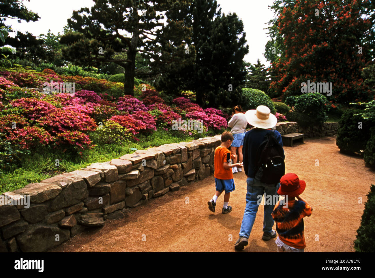 Botanic Garden Walk Stock Photo - Alamy
