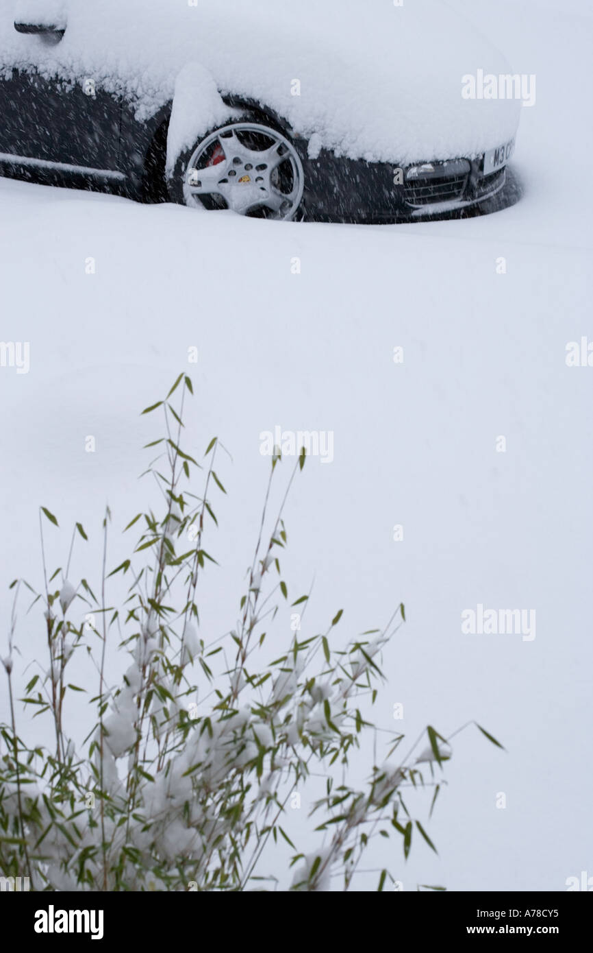 Car stuck in snow cars hi-res stock photography and images - Alamy