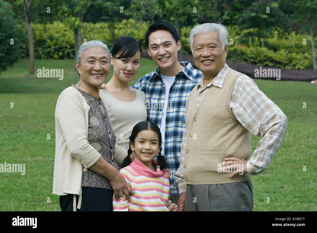Three generation family, portrait Stock Photo - Alamy