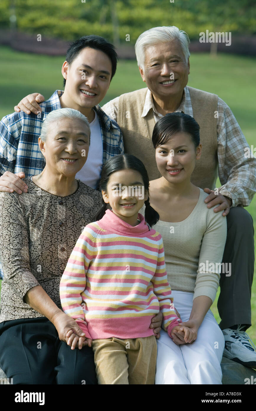 Three generation family, portrait Stock Photo - Alamy