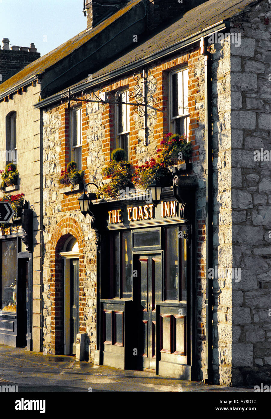 An Irish pub in the seaside village of Skerries, north county Dublin ...