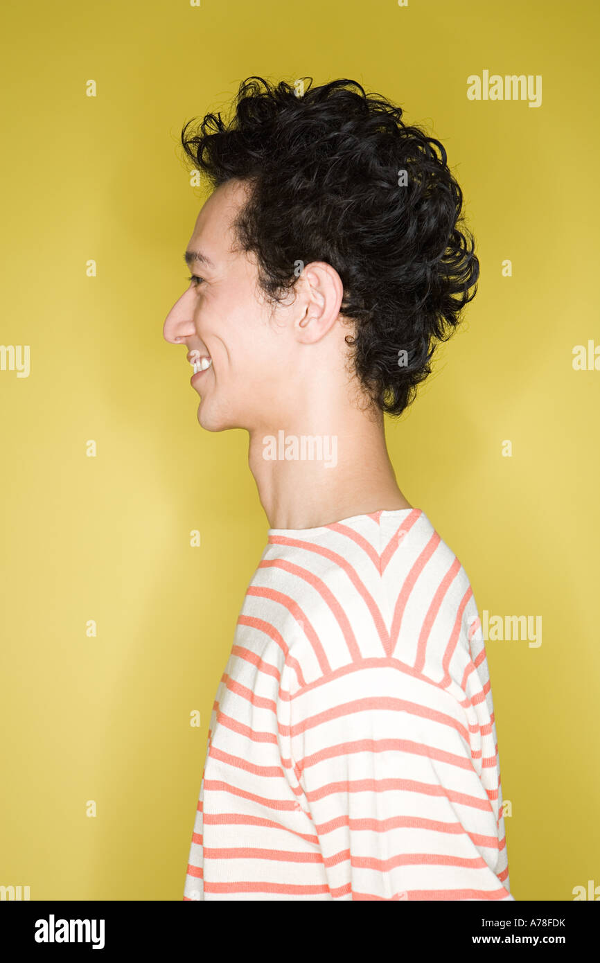 Profile of a young man Stock Photo - Alamy