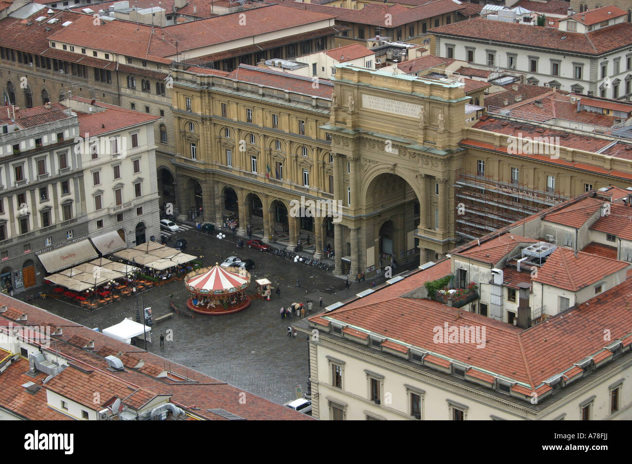 Carousel at Florence Italy Stock Photo - Alamy