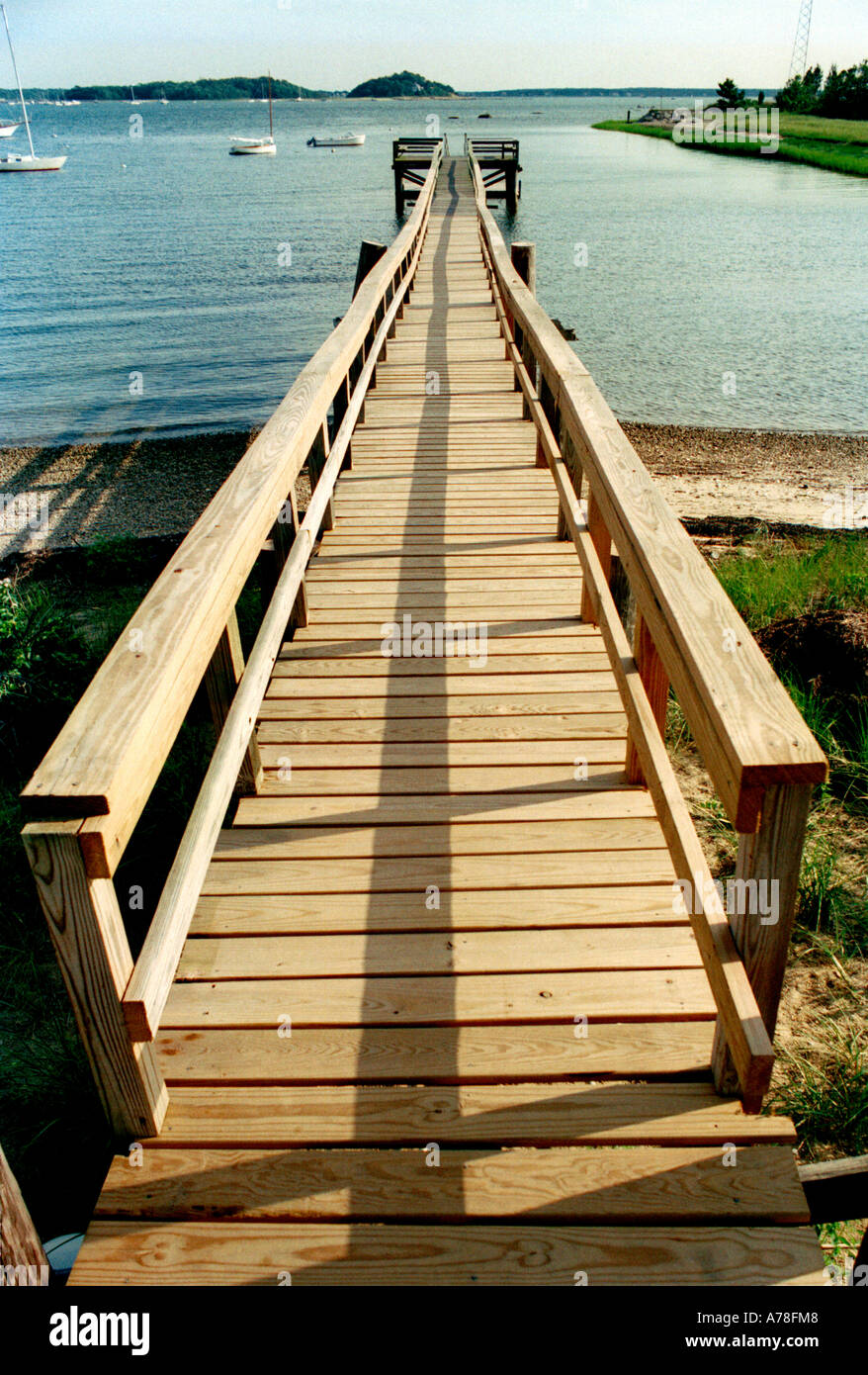 a private jetty on Cape Cod Stock Photo - Alamy