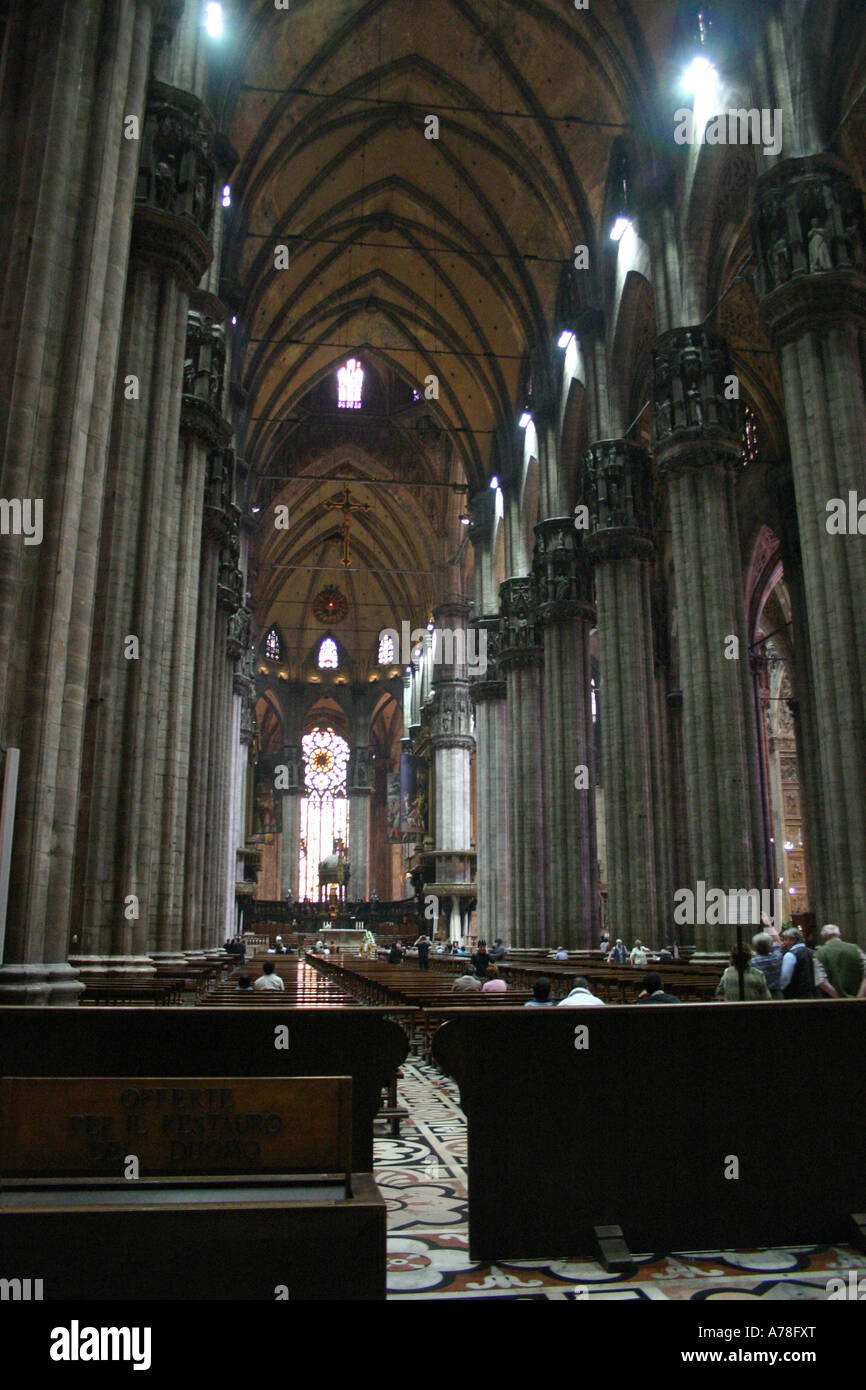 Interior view of the cathedral Stock Photo - Alamy