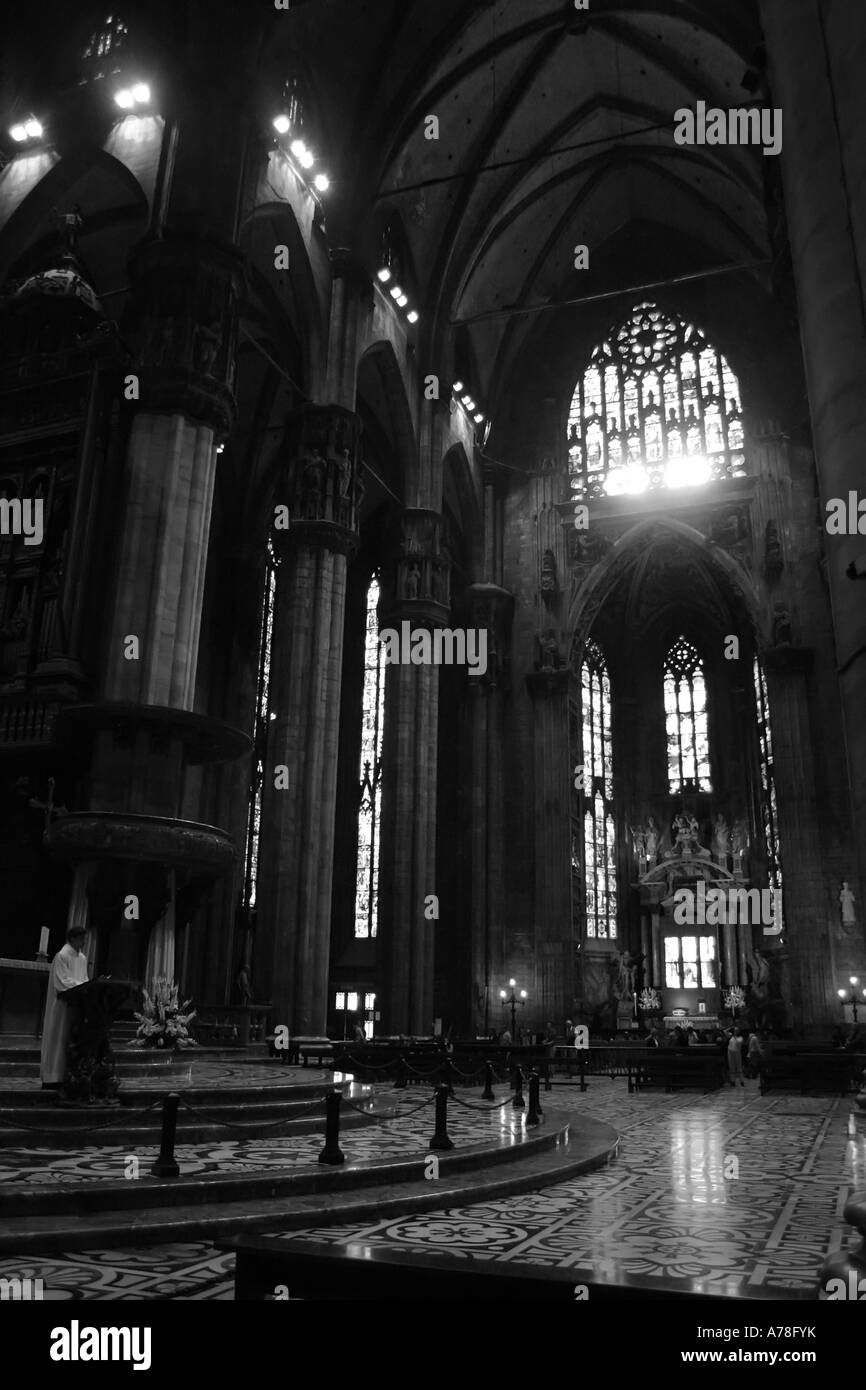 Interior view of the cathedral Stock Photo - Alamy