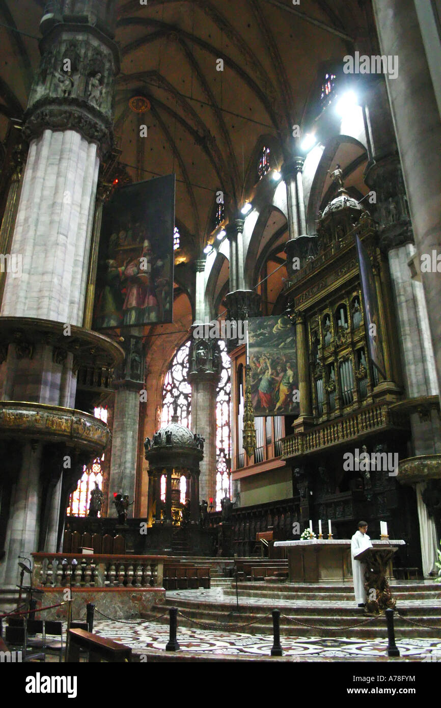 Interior view of the cathedral Stock Photo - Alamy