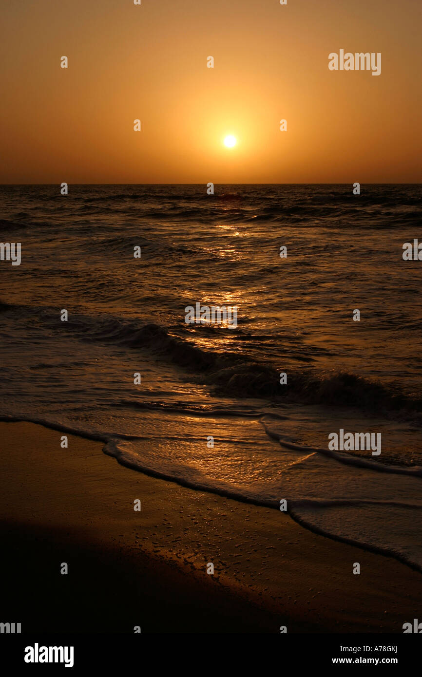 The Gambia Kololi Atlantic Ocean sunset Stock Photo - Alamy