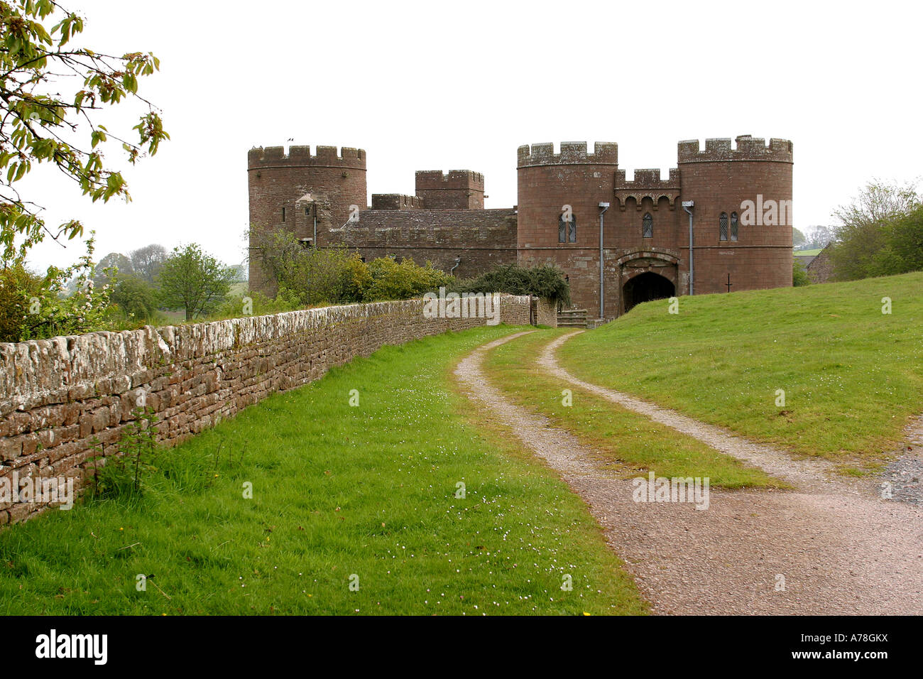 UK Wales Gwent Monmouth Pembridge Castle Stock Photo - Alamy