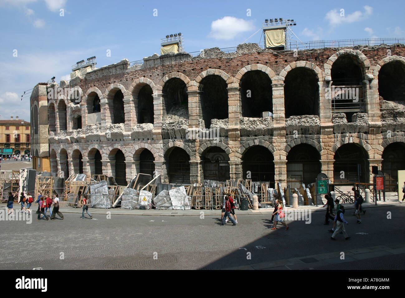Amphitheater in Verona Italy Stock Photo - Alamy