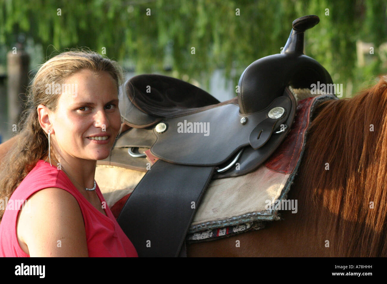 Woman horse rider hi-res stock photography and images - Alamy