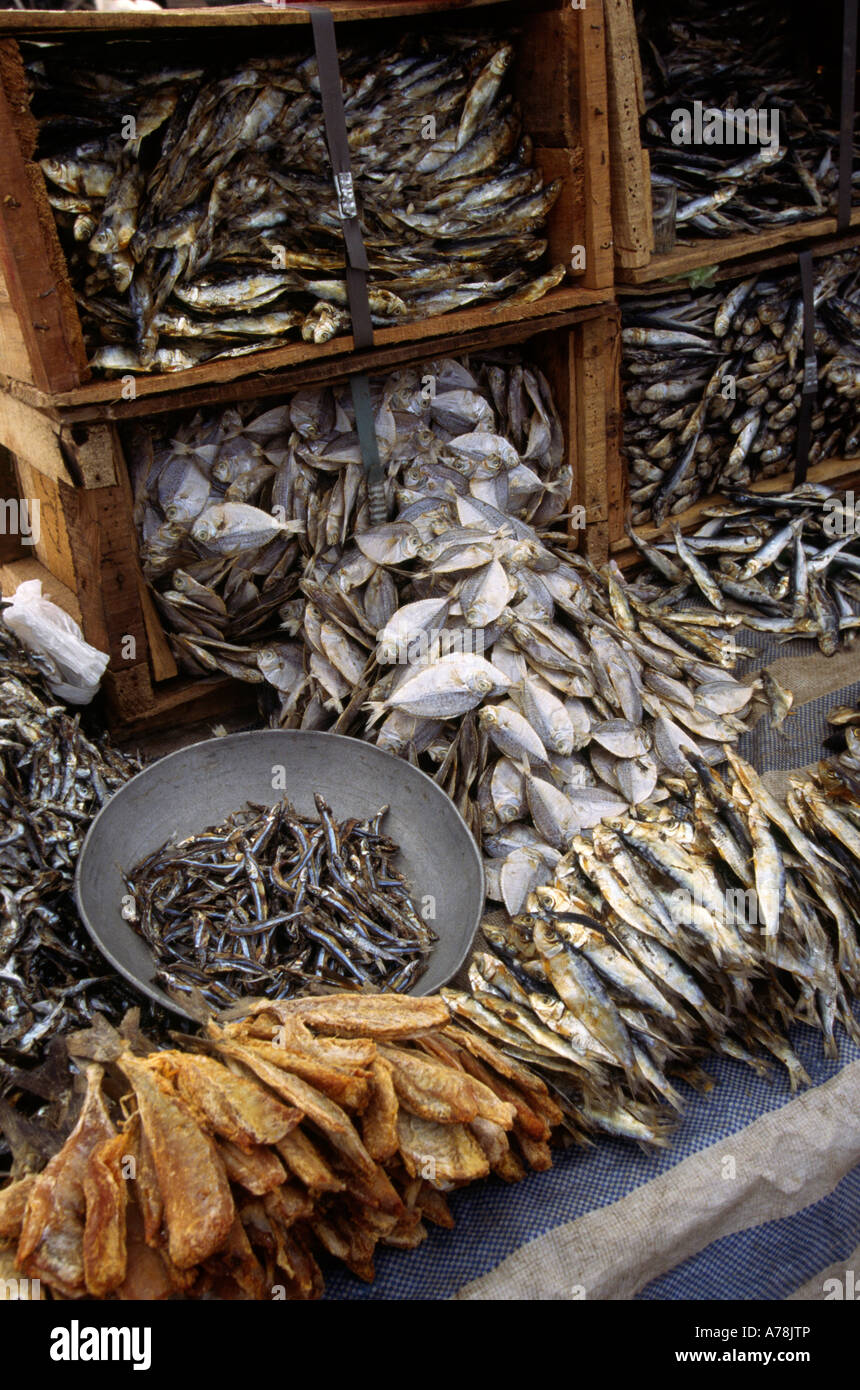 Philippines Panay Ibajay dried fish in the market Stock Photo - Alamy