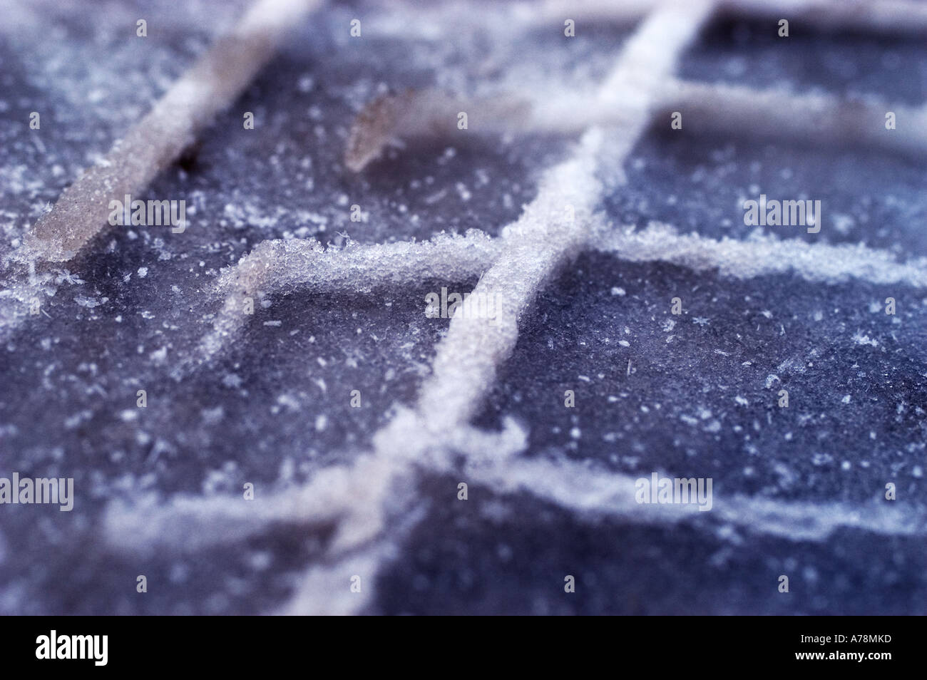 Wheel trace on a slippery road surface Stock Photo - Alamy