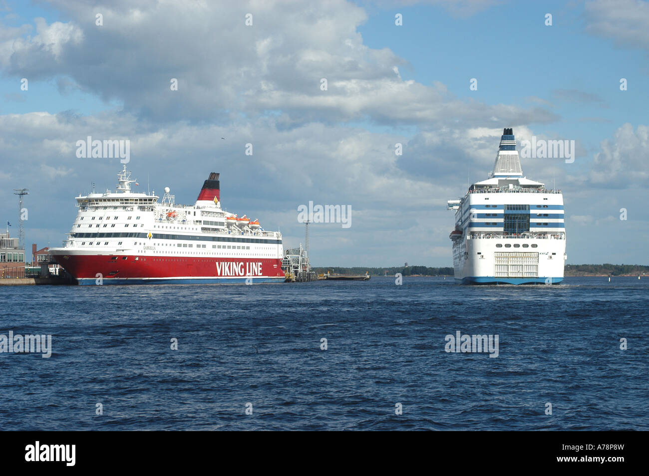 Ferries, Helsinki bay, Finland Stock Photo - Alamy