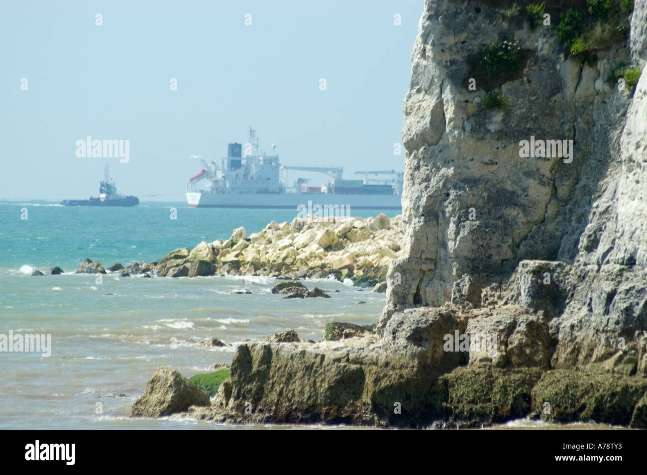 White cliffs dover in background hi-res stock photography and images ...