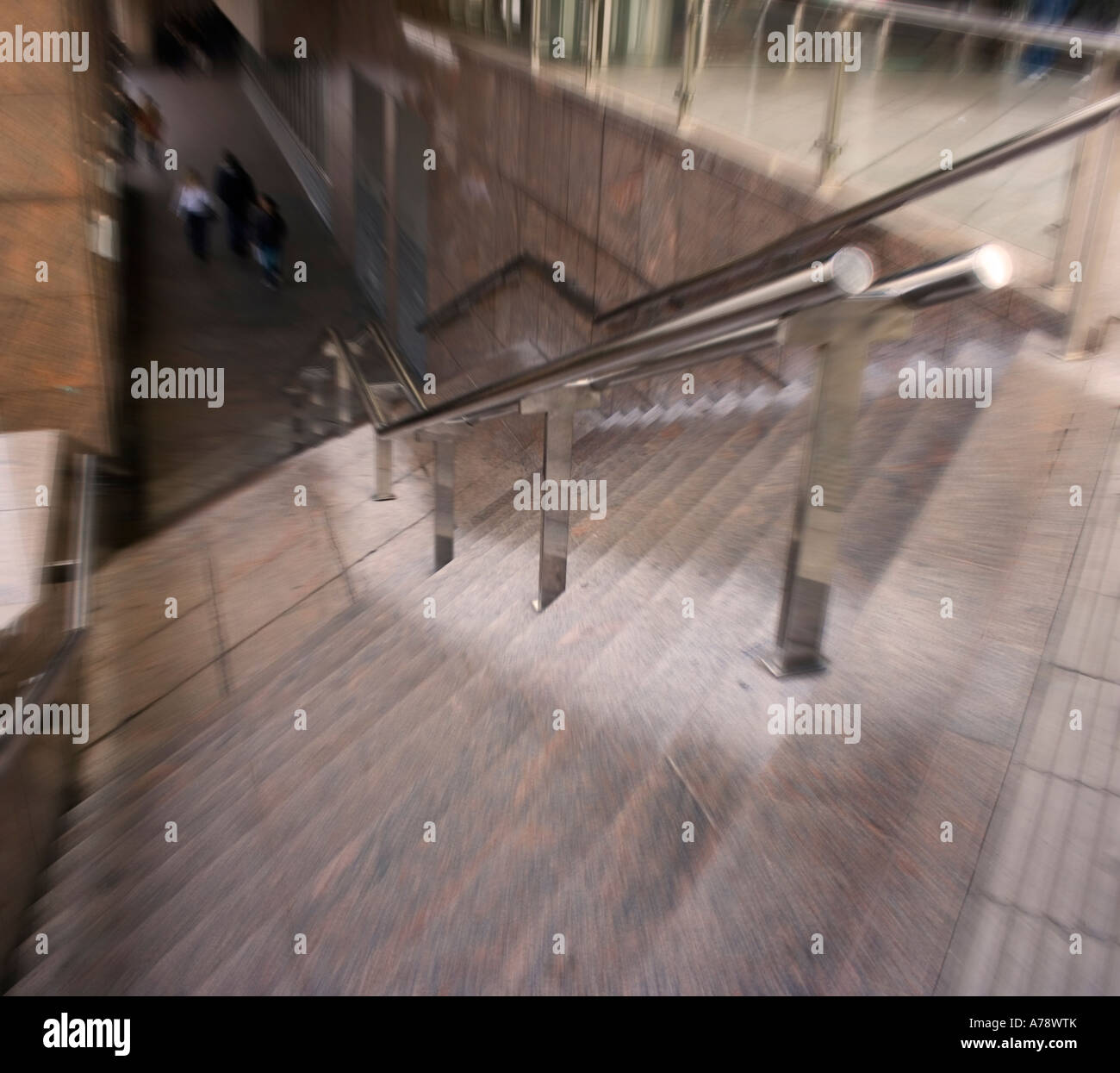 FALLING DOWN. Steps leading from London Bridge. Image processed with ...
