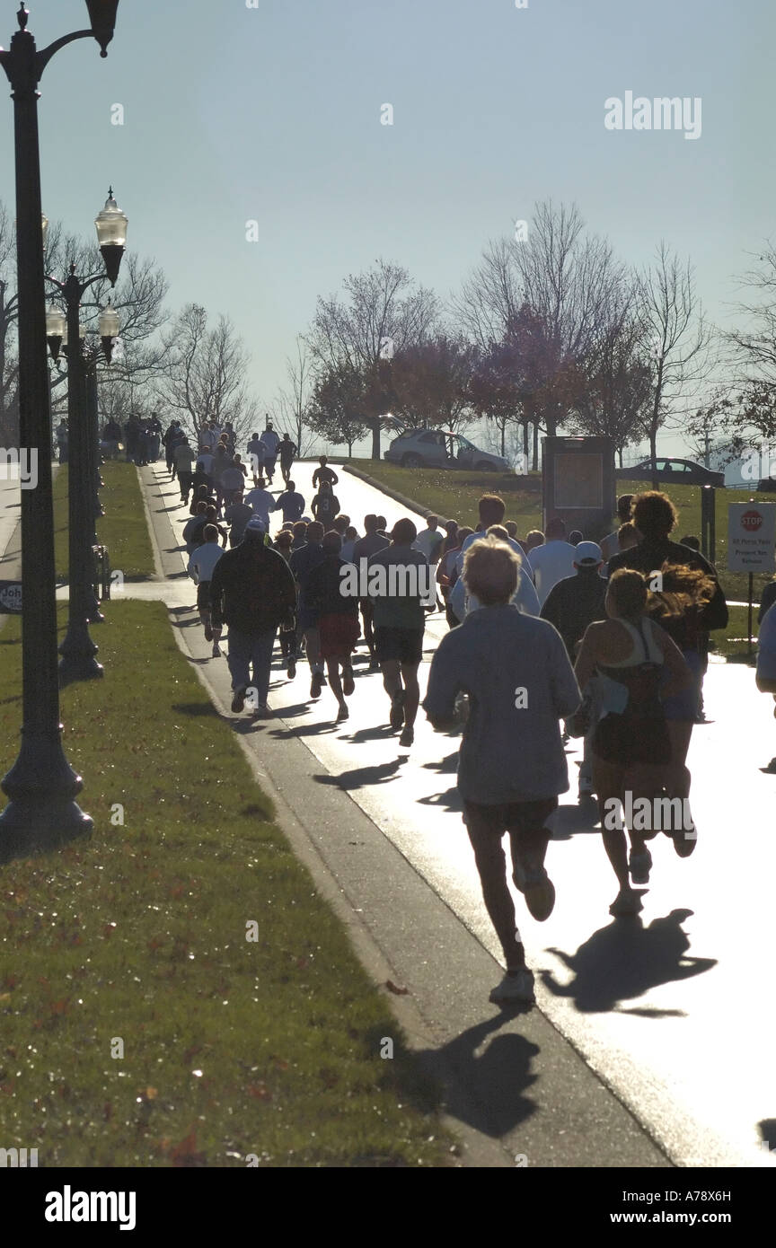 Group of runners in 5K race Stock Photo - Alamy
