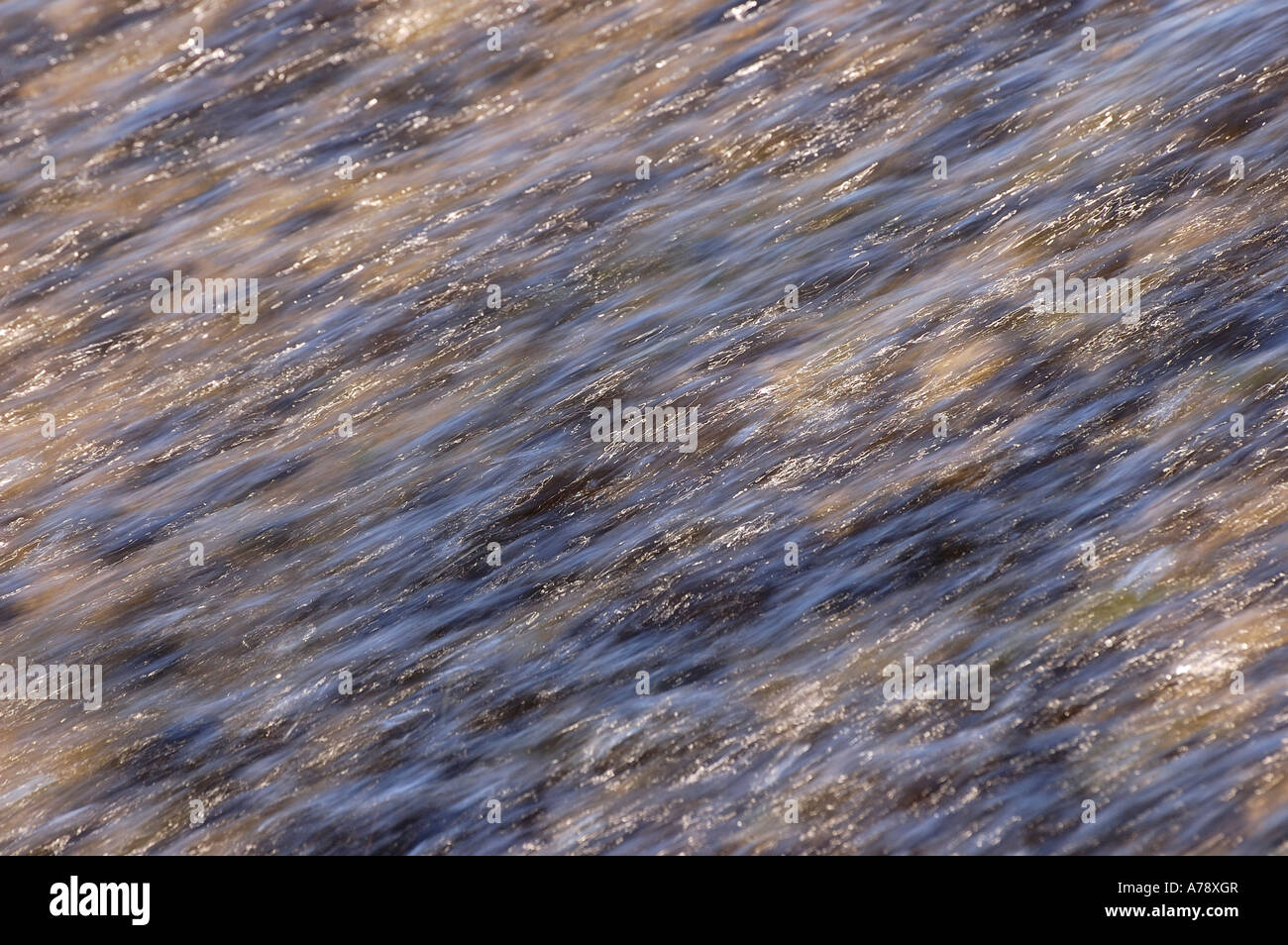 Light patterns in rushing water photographed in Boone' s Creek in the ...