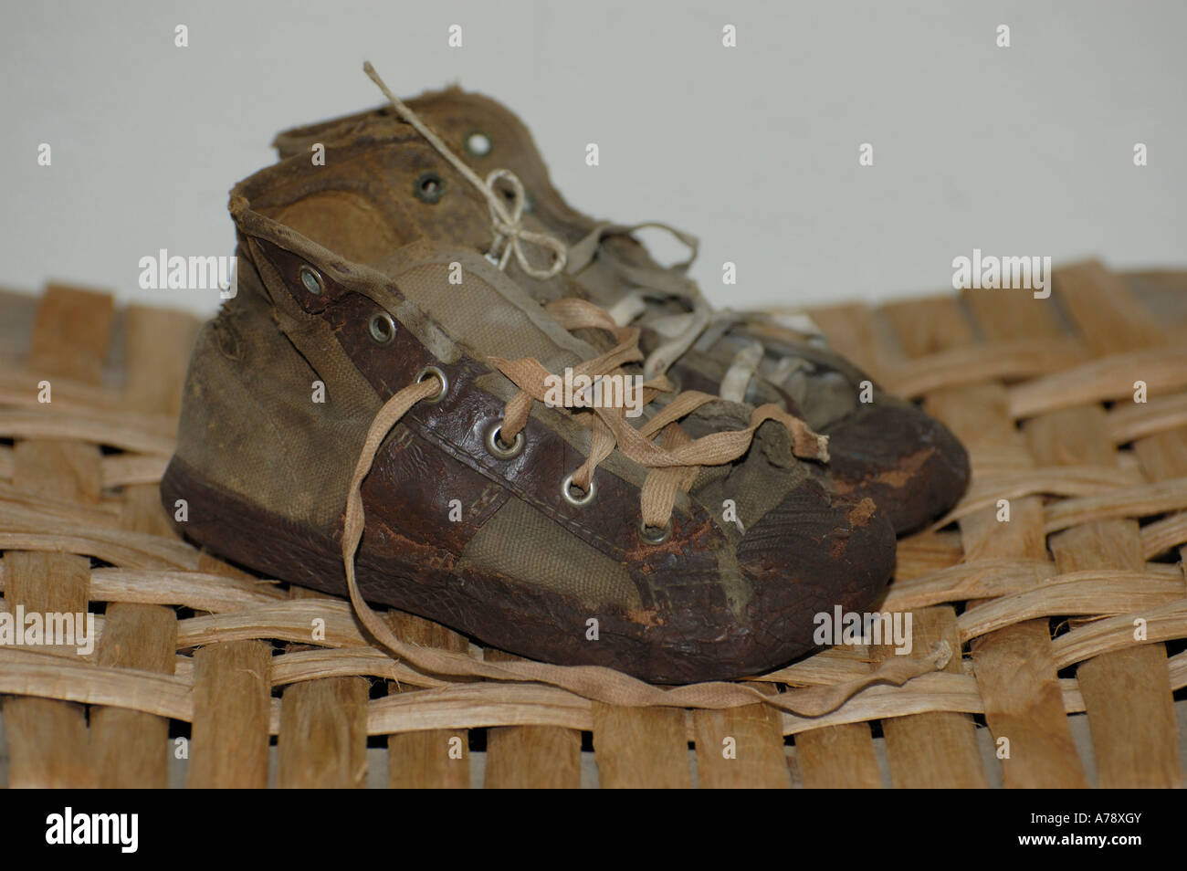 Vintage children shoes hi-res stock photography and images - Alamy