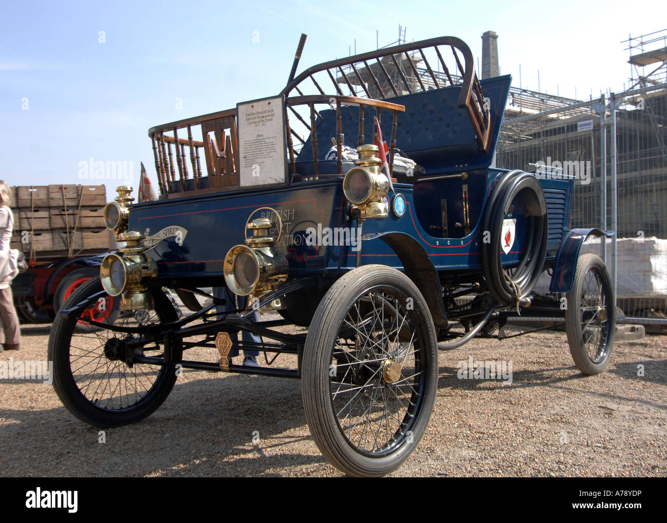 reproduction American steam car Stock Photo - Alamy