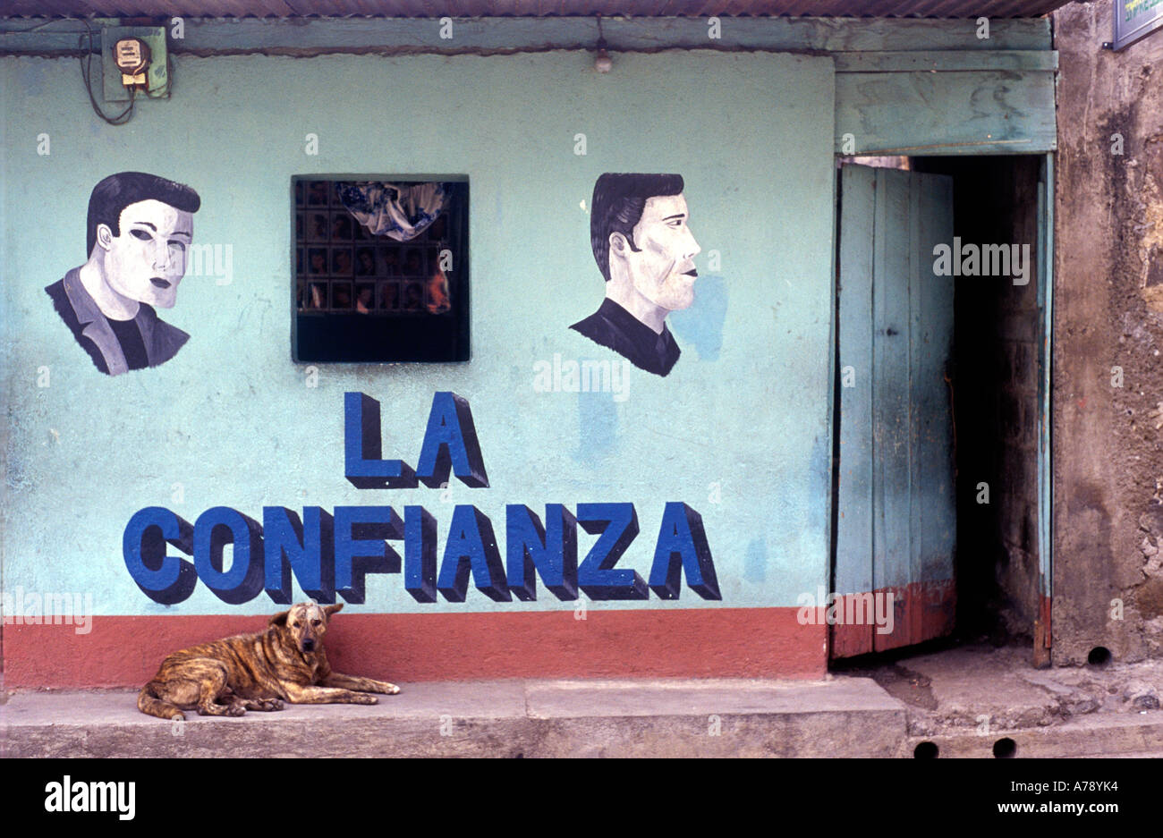 Handpainted barber shop sign hi-res stock photography and images - Alamy