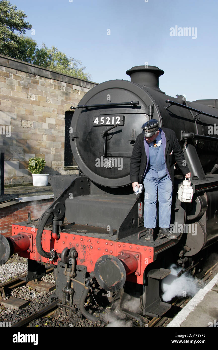 Steam engine at Pickering Station, North York Moors Railway, North ...