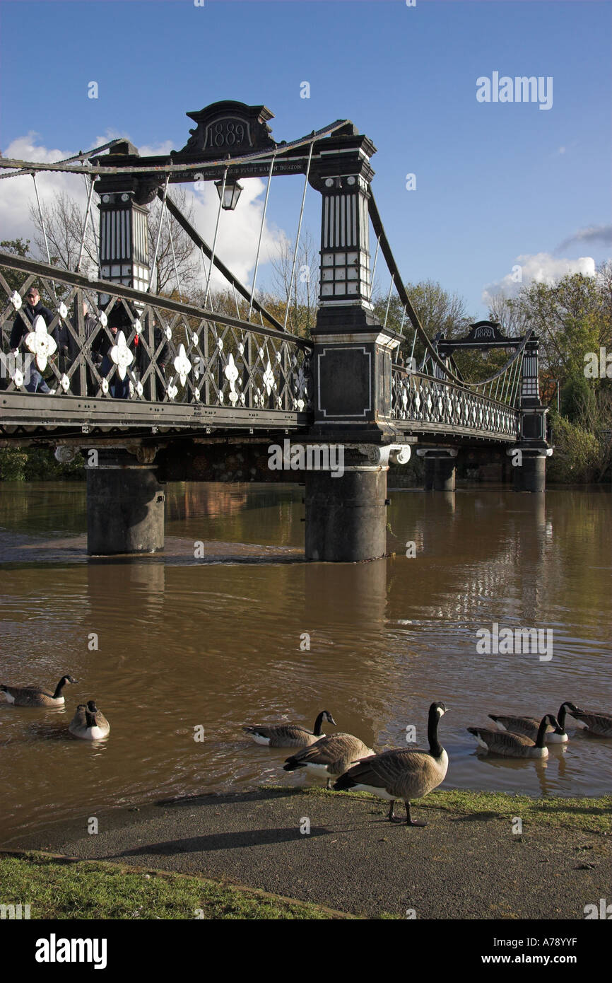 The Ferry Bridge over the River Trent, Stapenhill, Burton upon Trent ...
