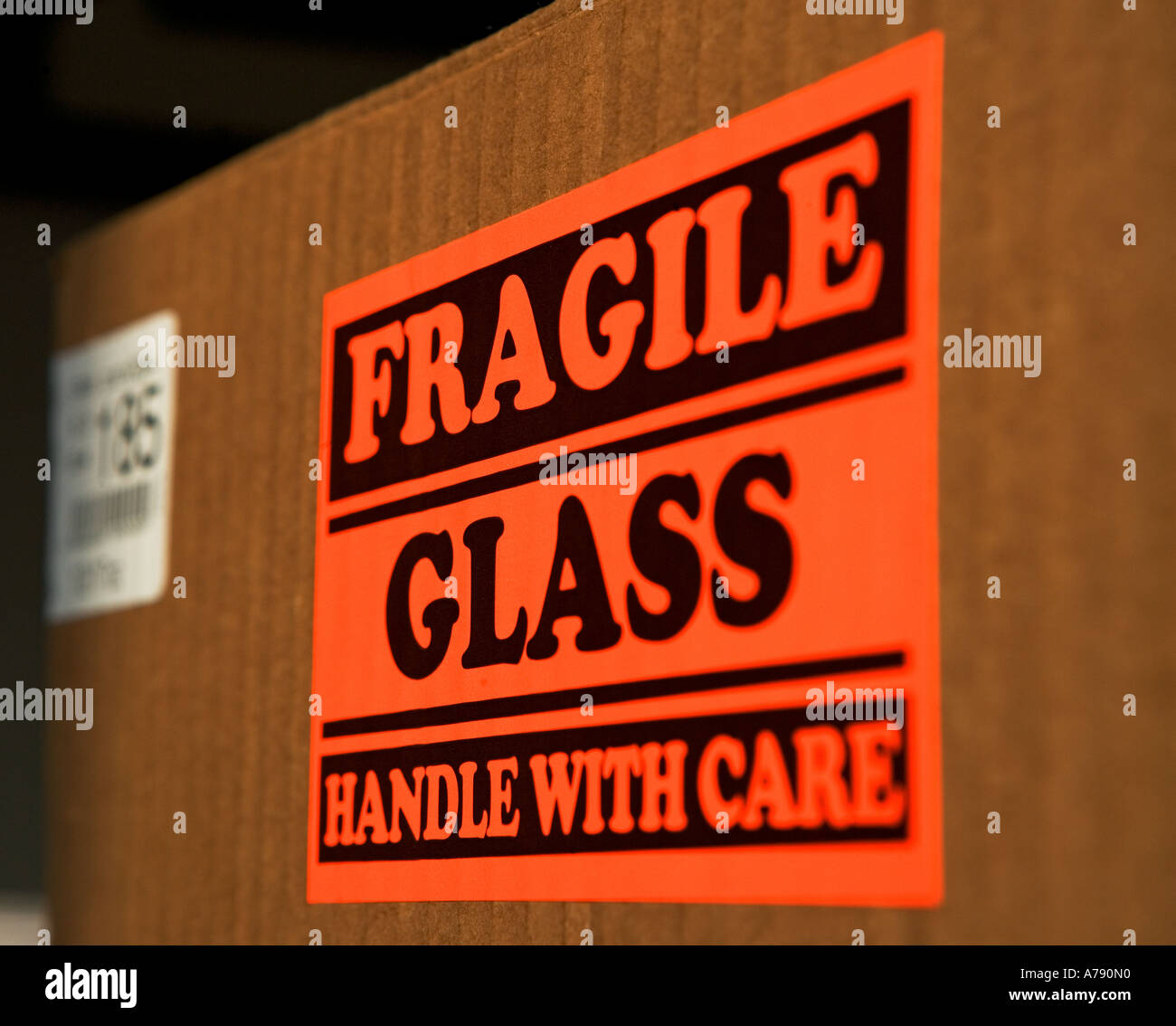 FRAGILE, GLASS SIGN Stock Photo - Alamy