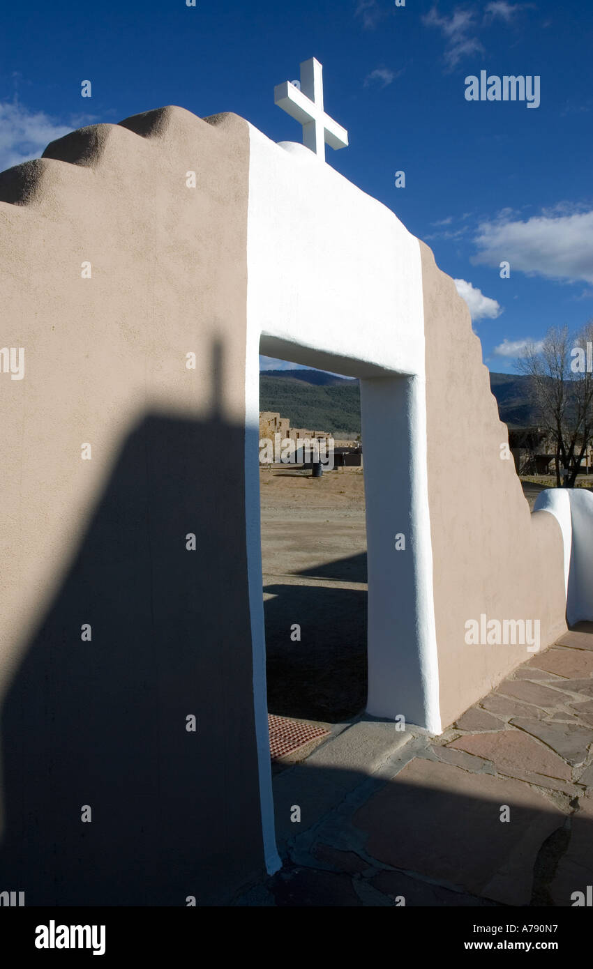 San Geronimo or St Jerome catholic church in Taos Pueblo Stock Photo ...