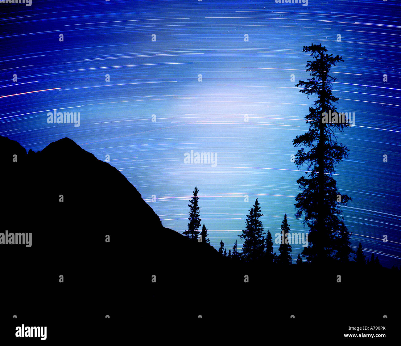 The Colorado Rocky Mountain night sky Stock Photo - Alamy