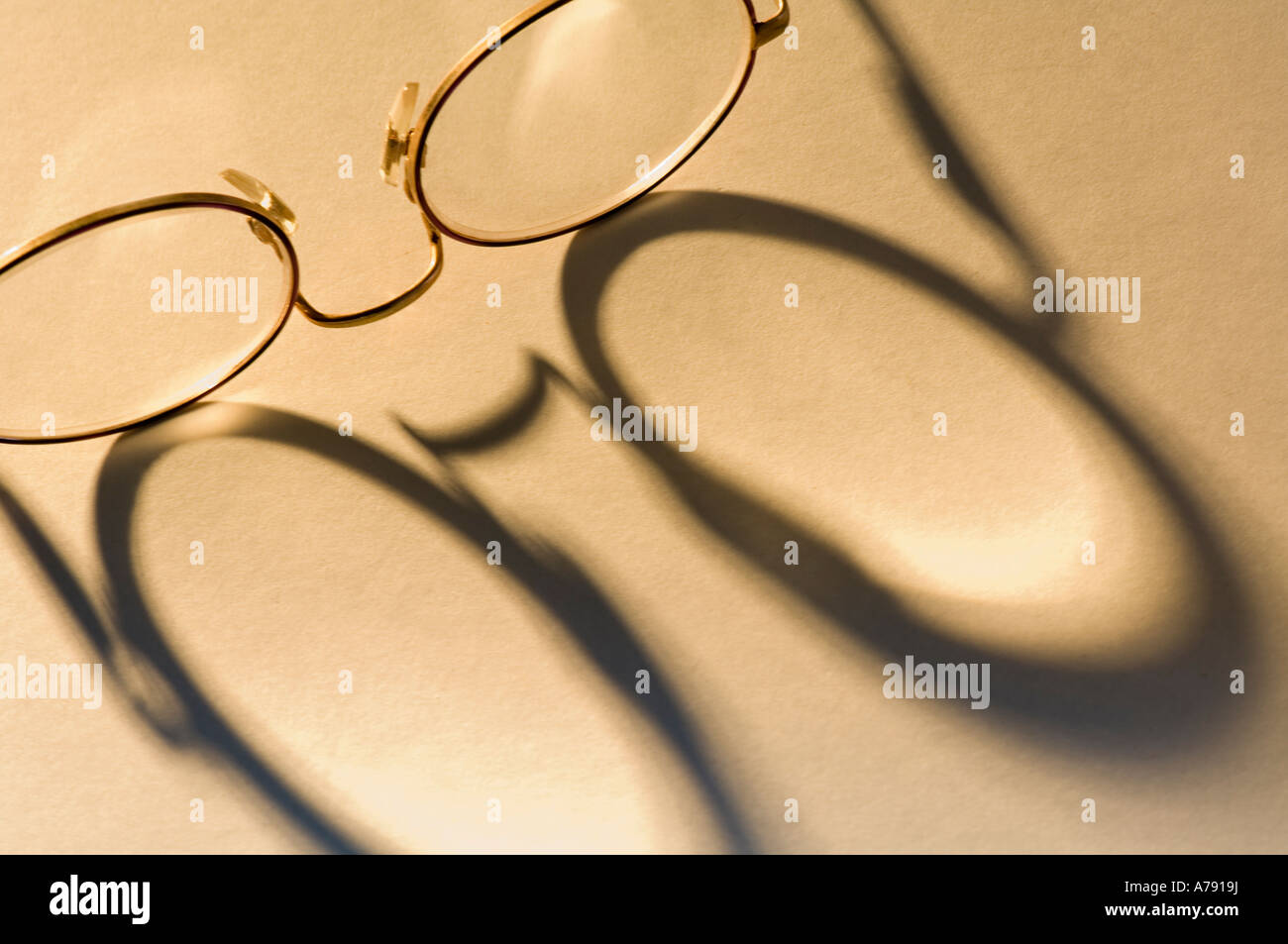 glasses shadow on paper Stock Photo - Alamy