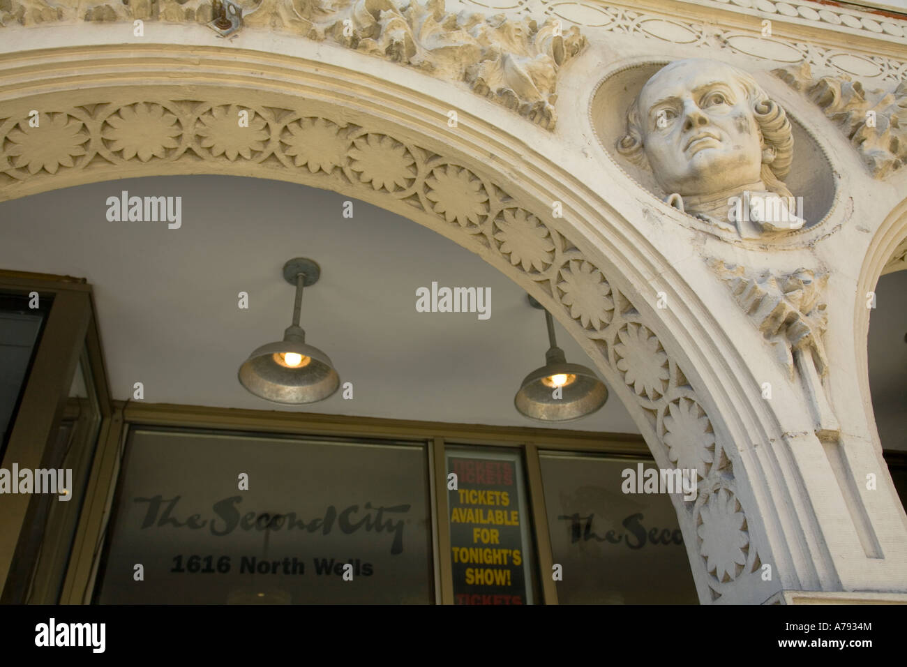 CHICAGO Illinois Second City comedy club in Pipers Alley in Old Town ...