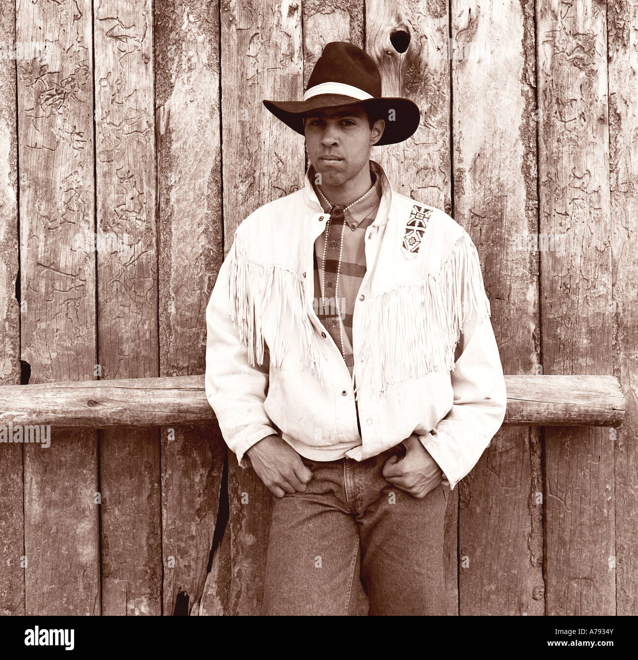 Ranch hand at a Colorado dude ranch Stock Photo - Alamy