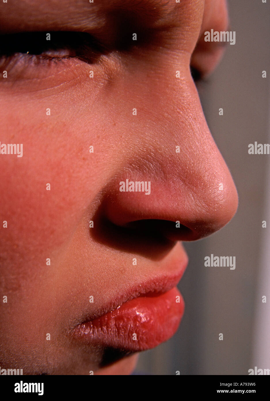 Close up of angry boy's face Stock Photo - Alamy
