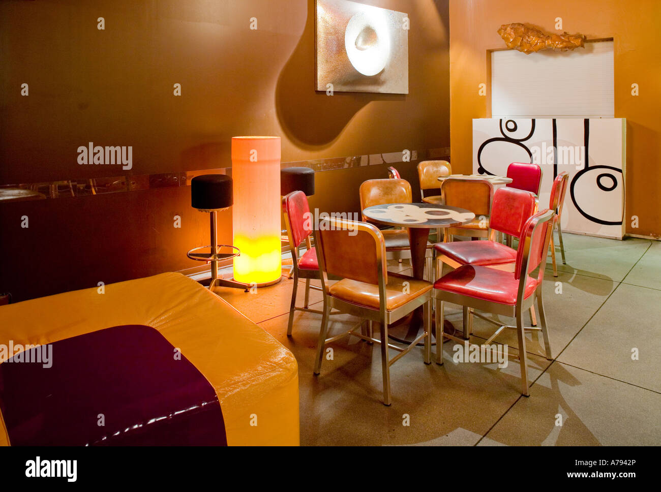 interior design of night club disco bar ragoo club in milan Stock Photo ...
