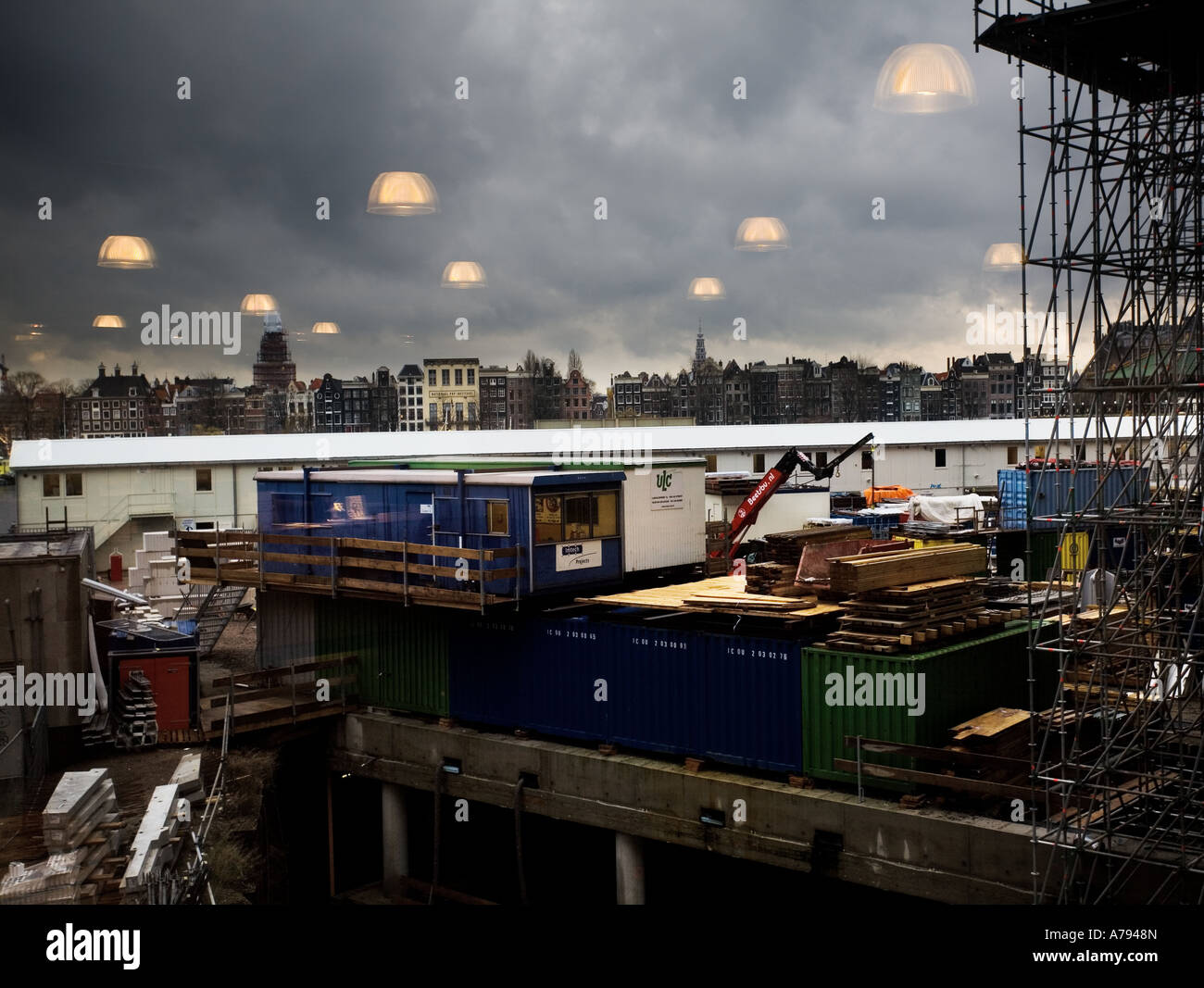 construction work near stedelijk museum in amsterdam Stock Photo - Alamy